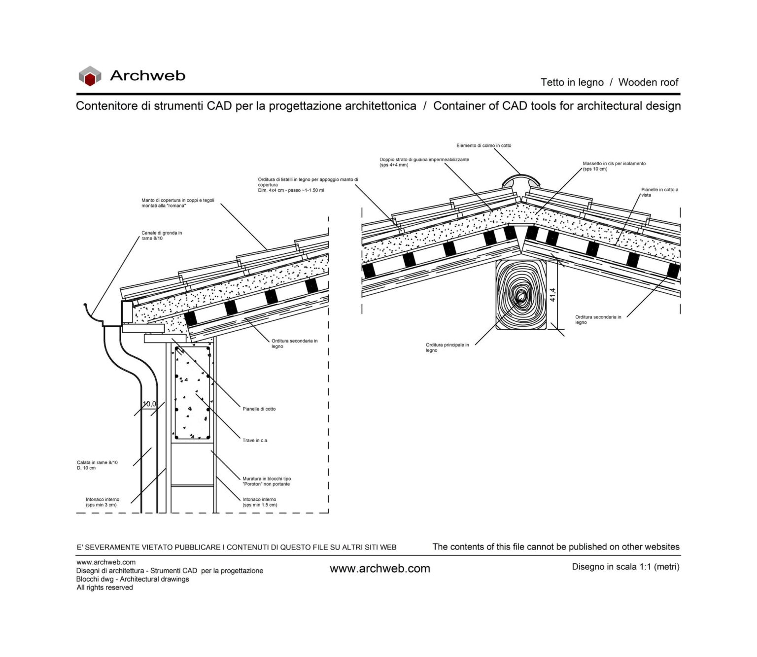 Techado - Techos - Archweb dwg
