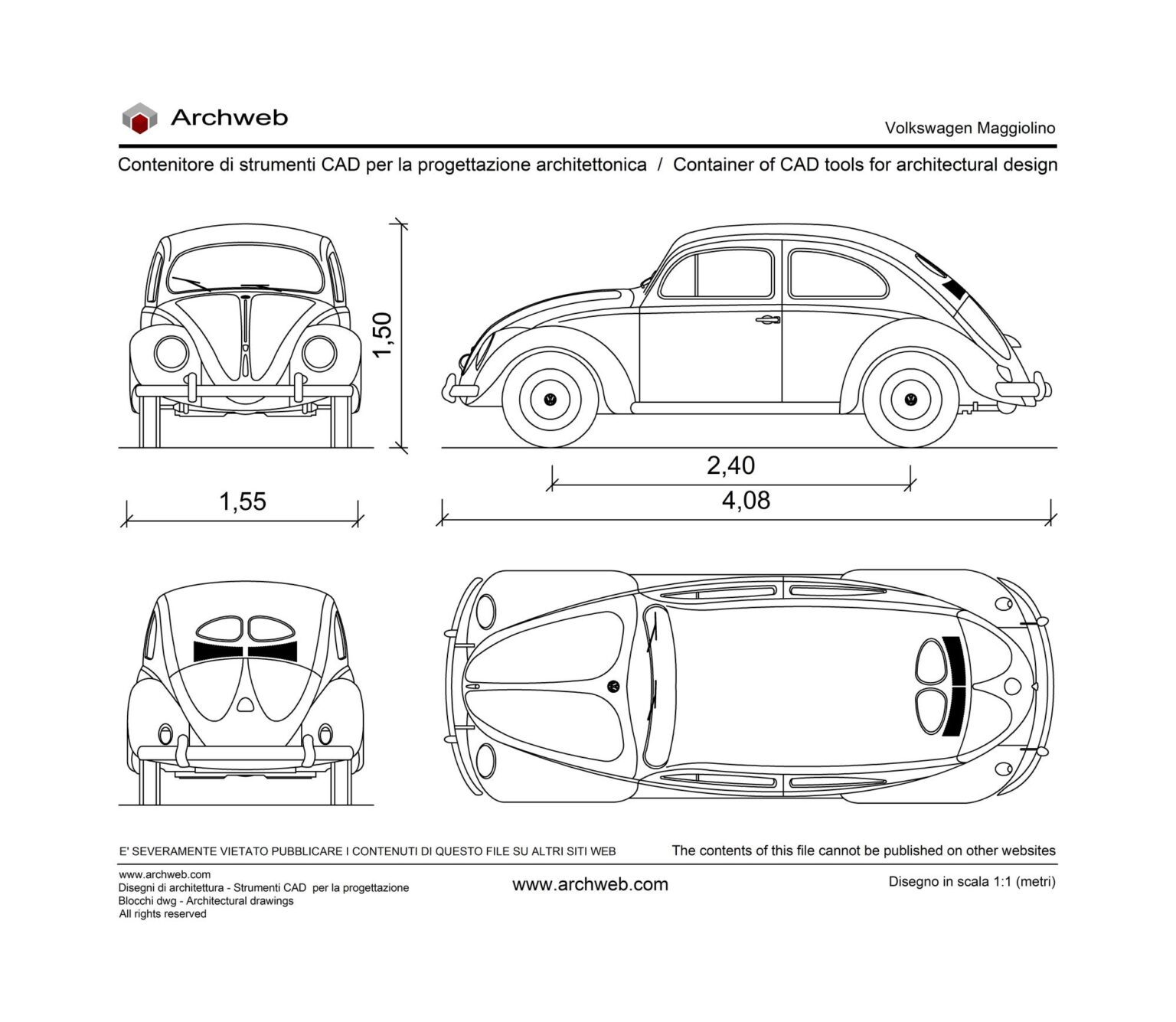 Volkswagen 01 - Archweb dwg