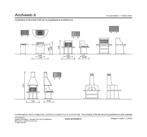 Barbecue 2D 01 - Archweb dwg