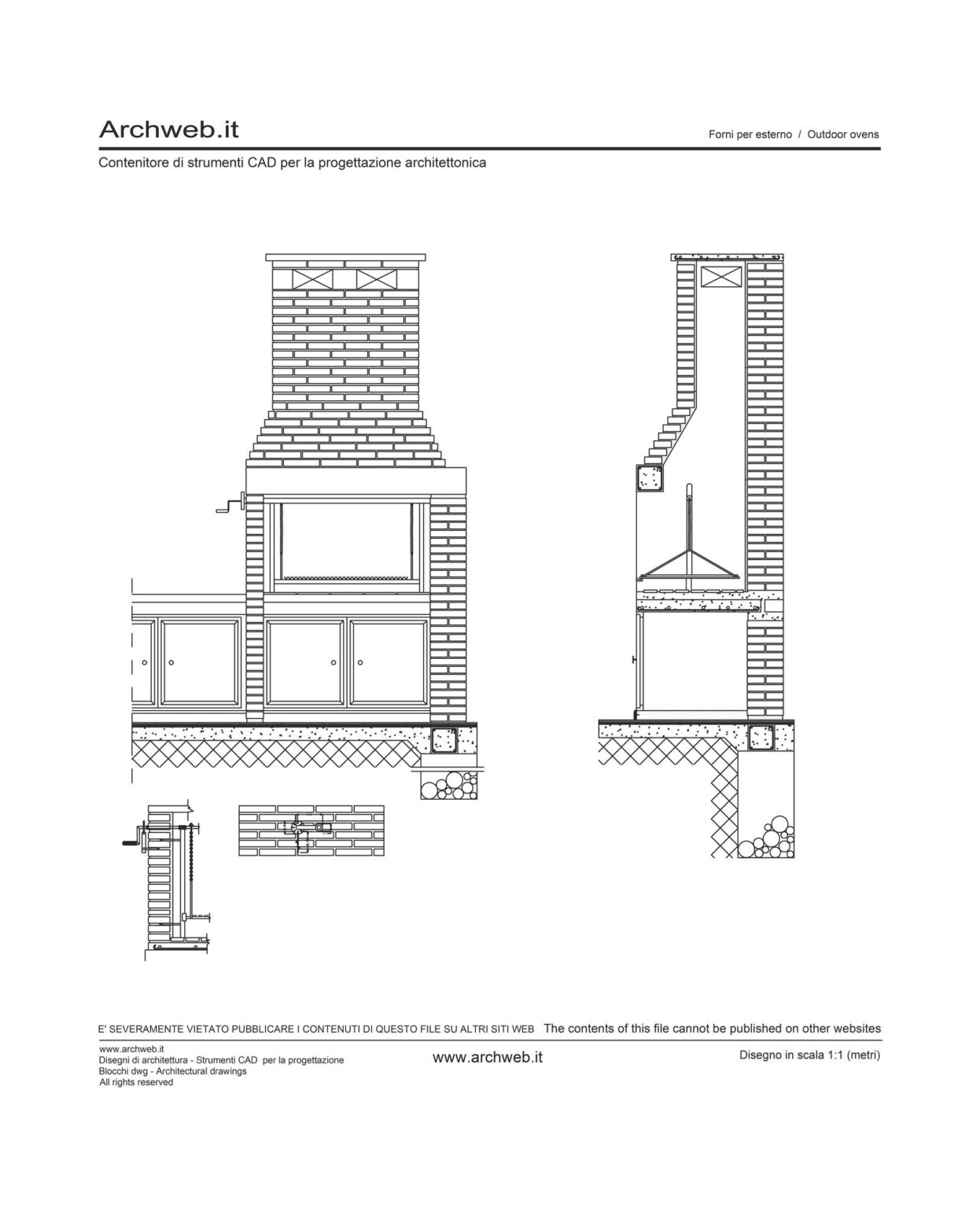 Forni per esterno 03 - Archweb dwg