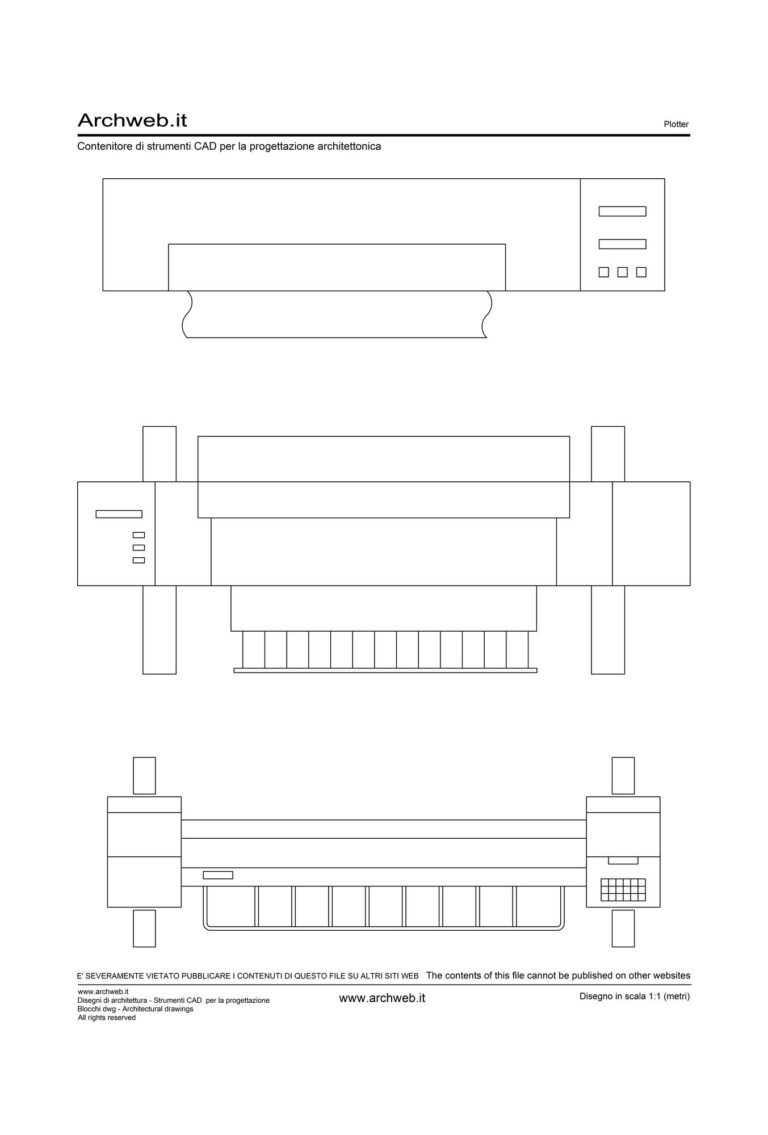 Printers - photocopiers - plotters dwg
