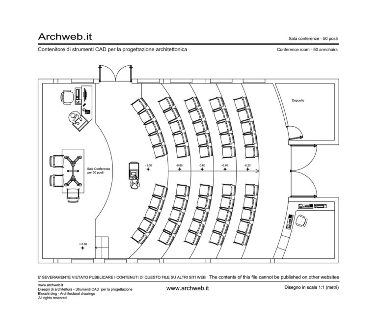 Sala conferenze - Archweb dwg