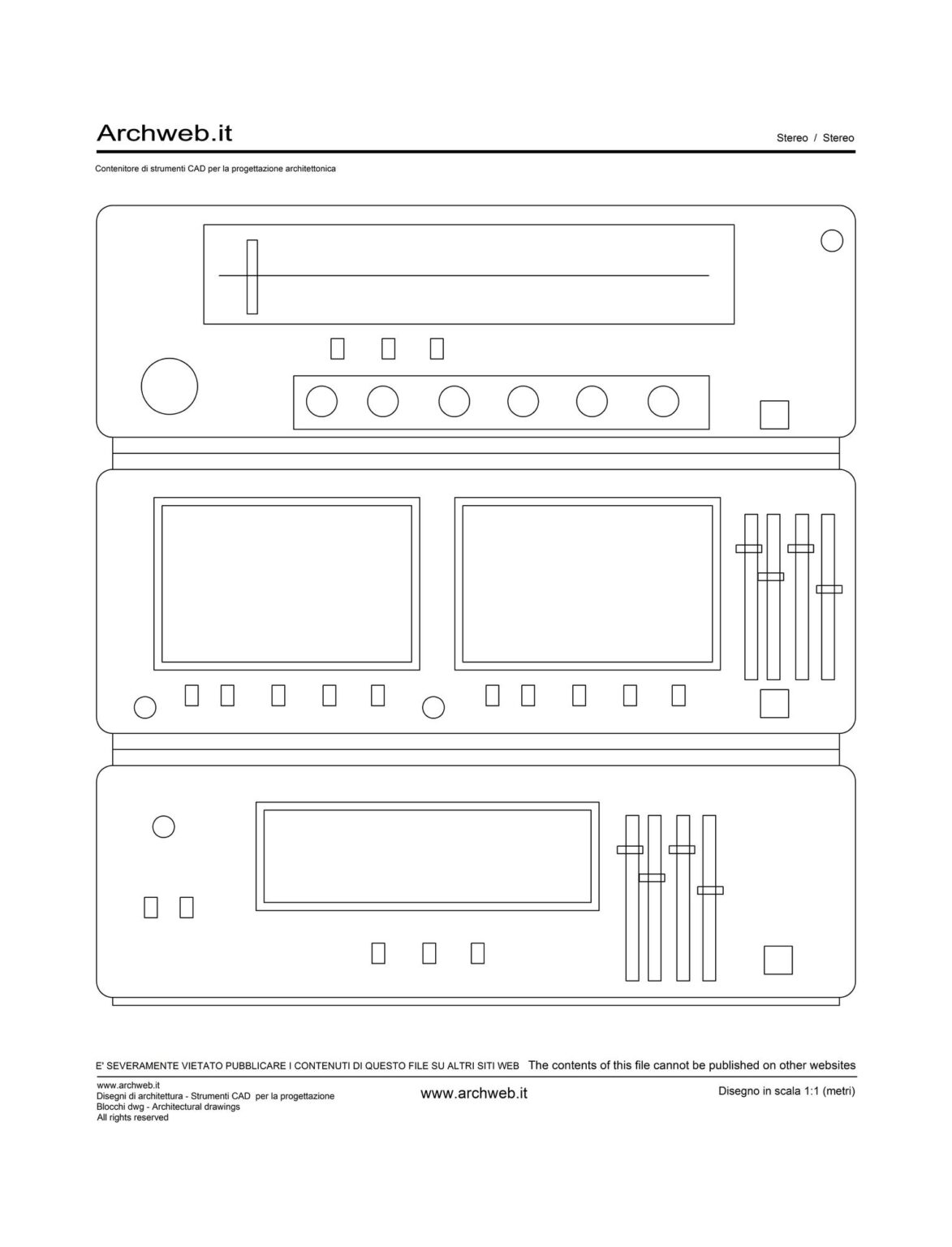 Stereo systems - Archweb dwg