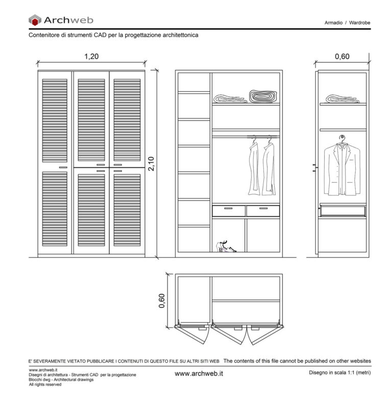 Wardrobe plan elevation 2 - Archweb