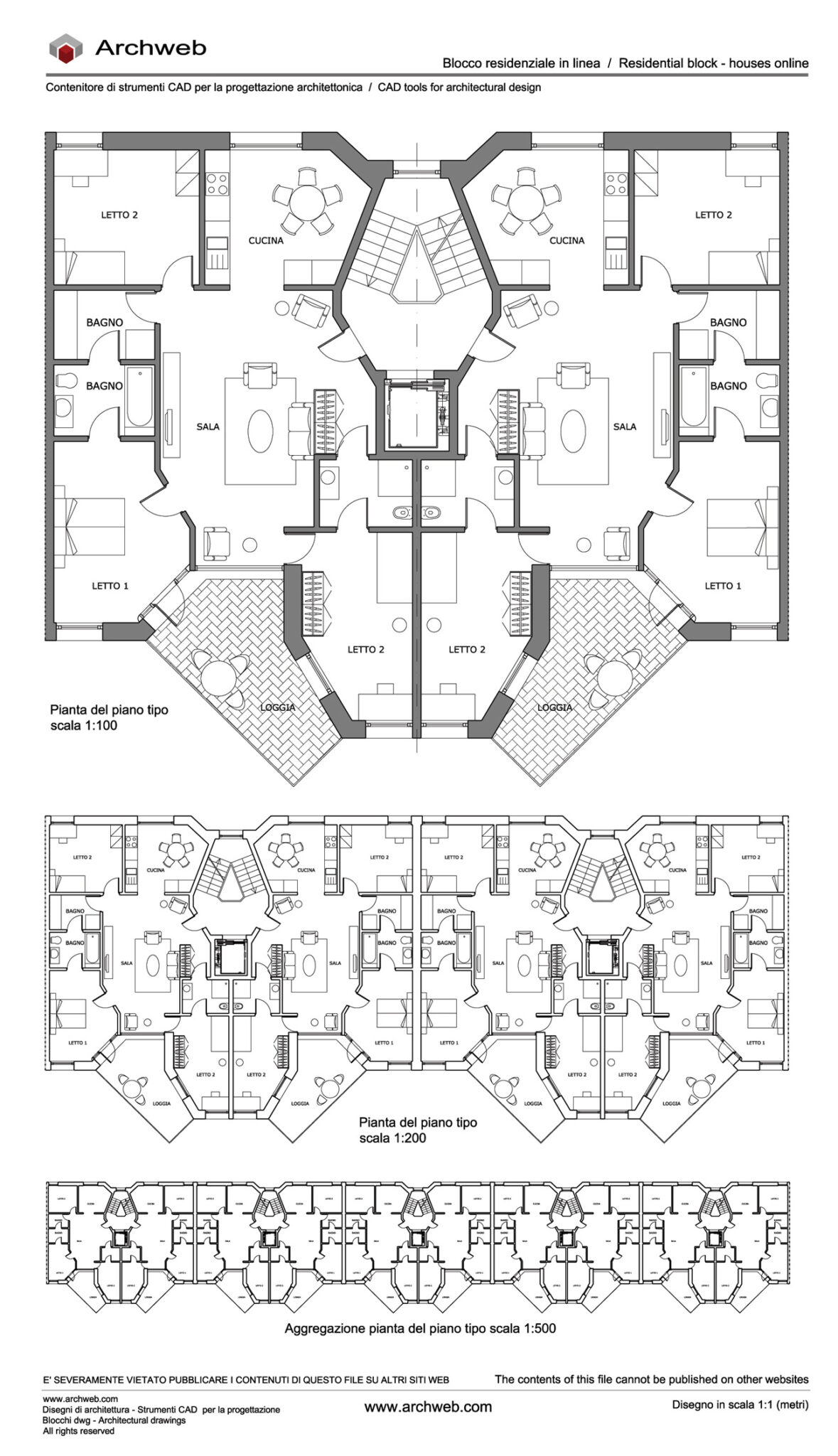 Casa na linha 15 - Archweb dwg