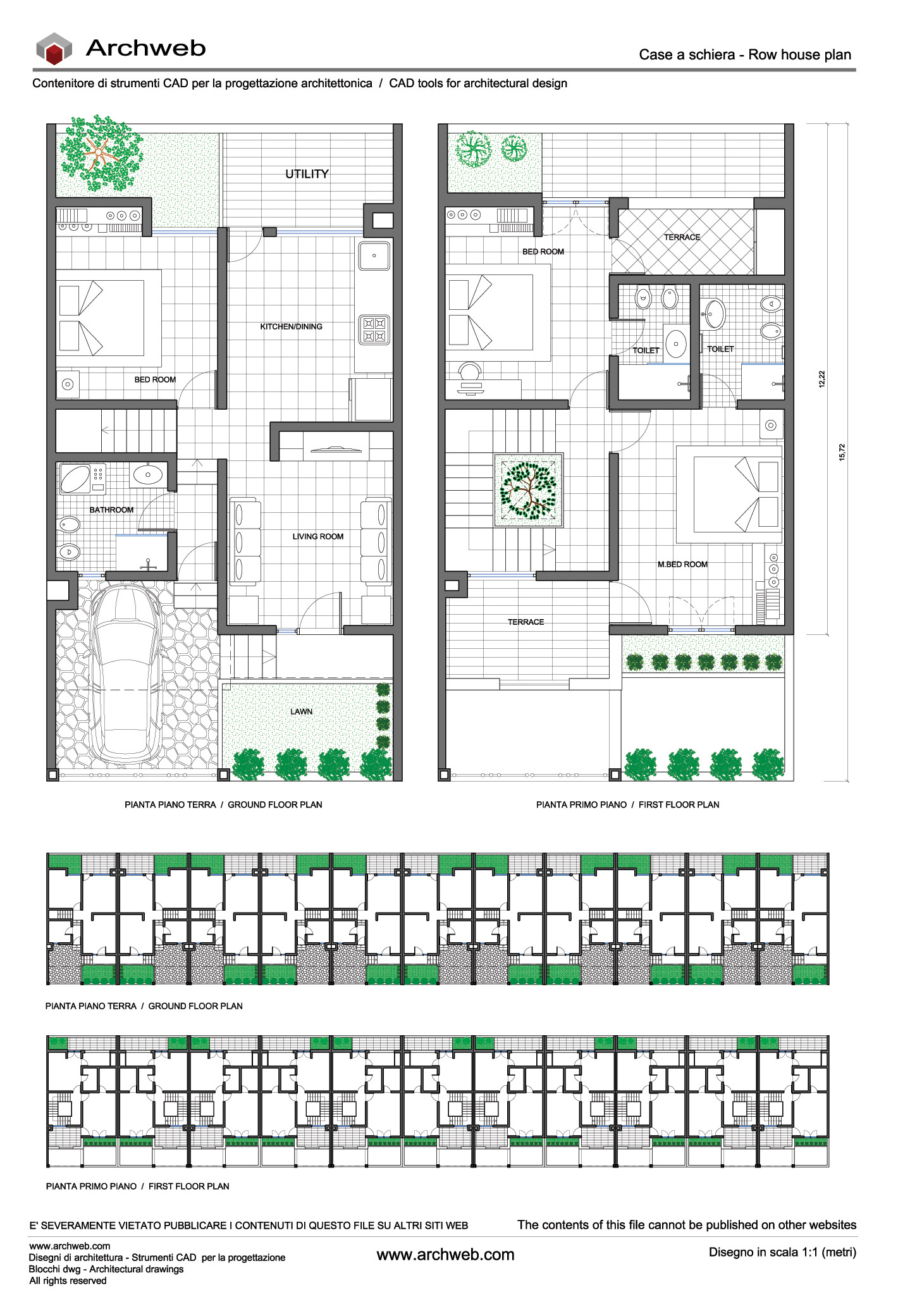 Casas adosadas 26 - Archweb dwg