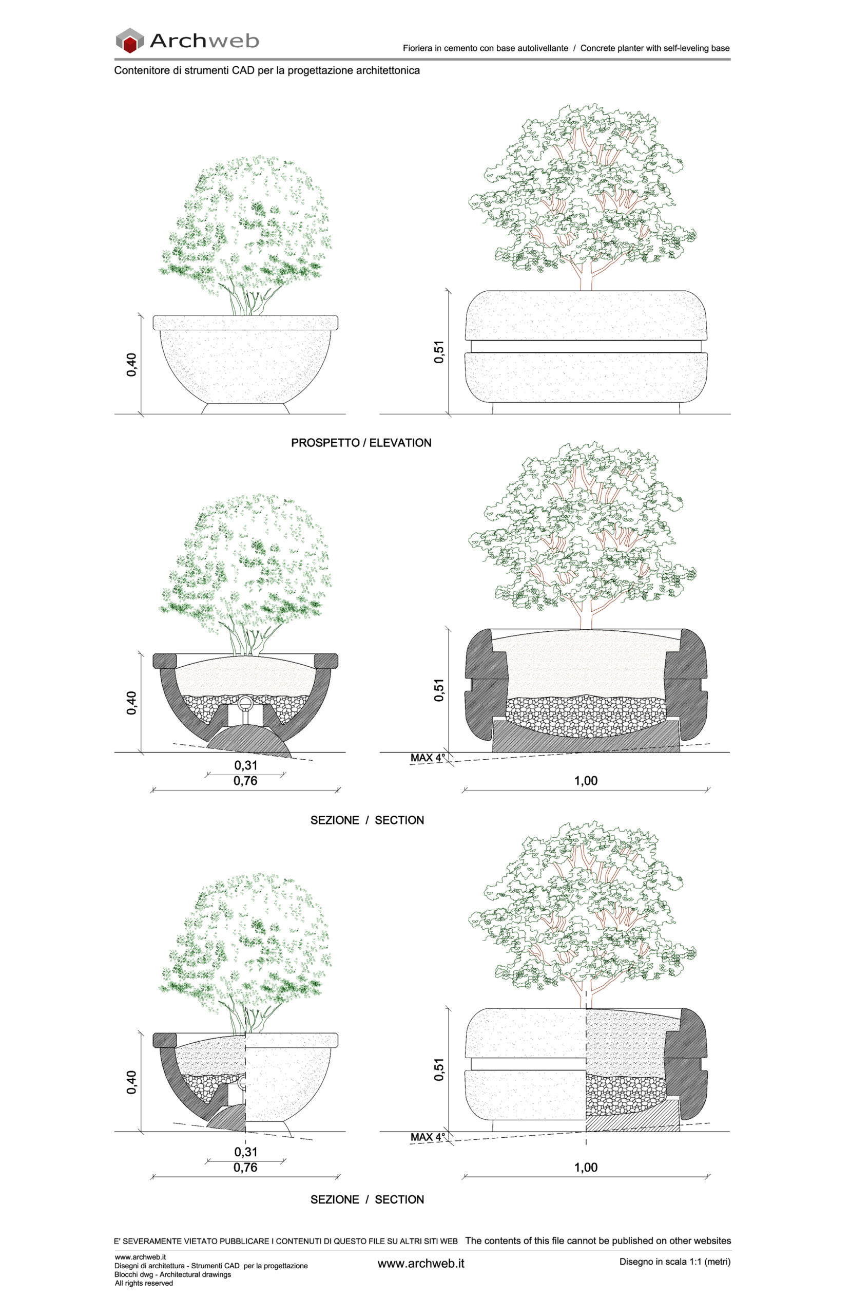 Urban Planter 4 - Archweb dwg