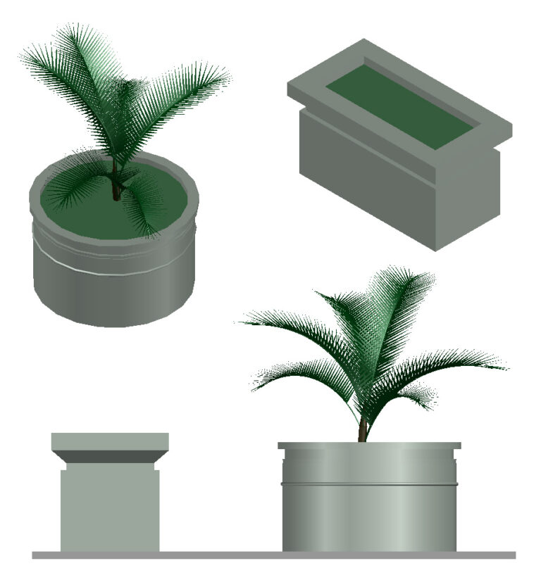 3D Planters - Archweb dwg