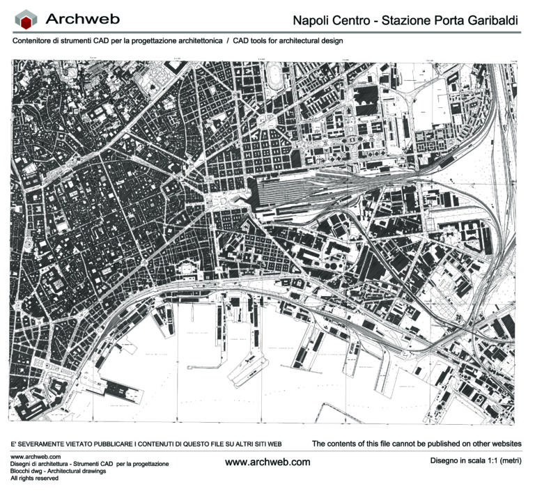 Plan de Naples - Centre historique - Archweb