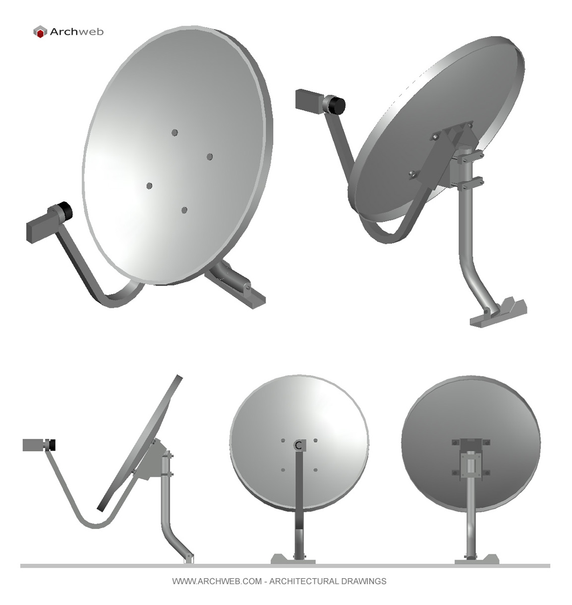 Parabola satellitare 3D-02 - Archweb