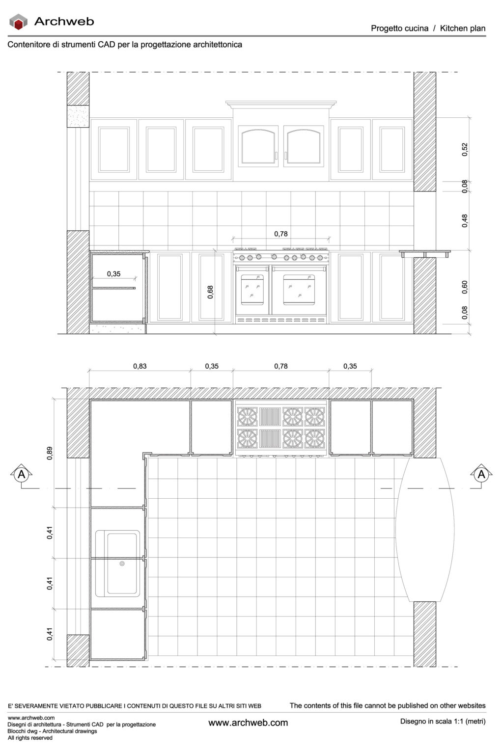 Küchenprojekt 04 - Archweb dwg