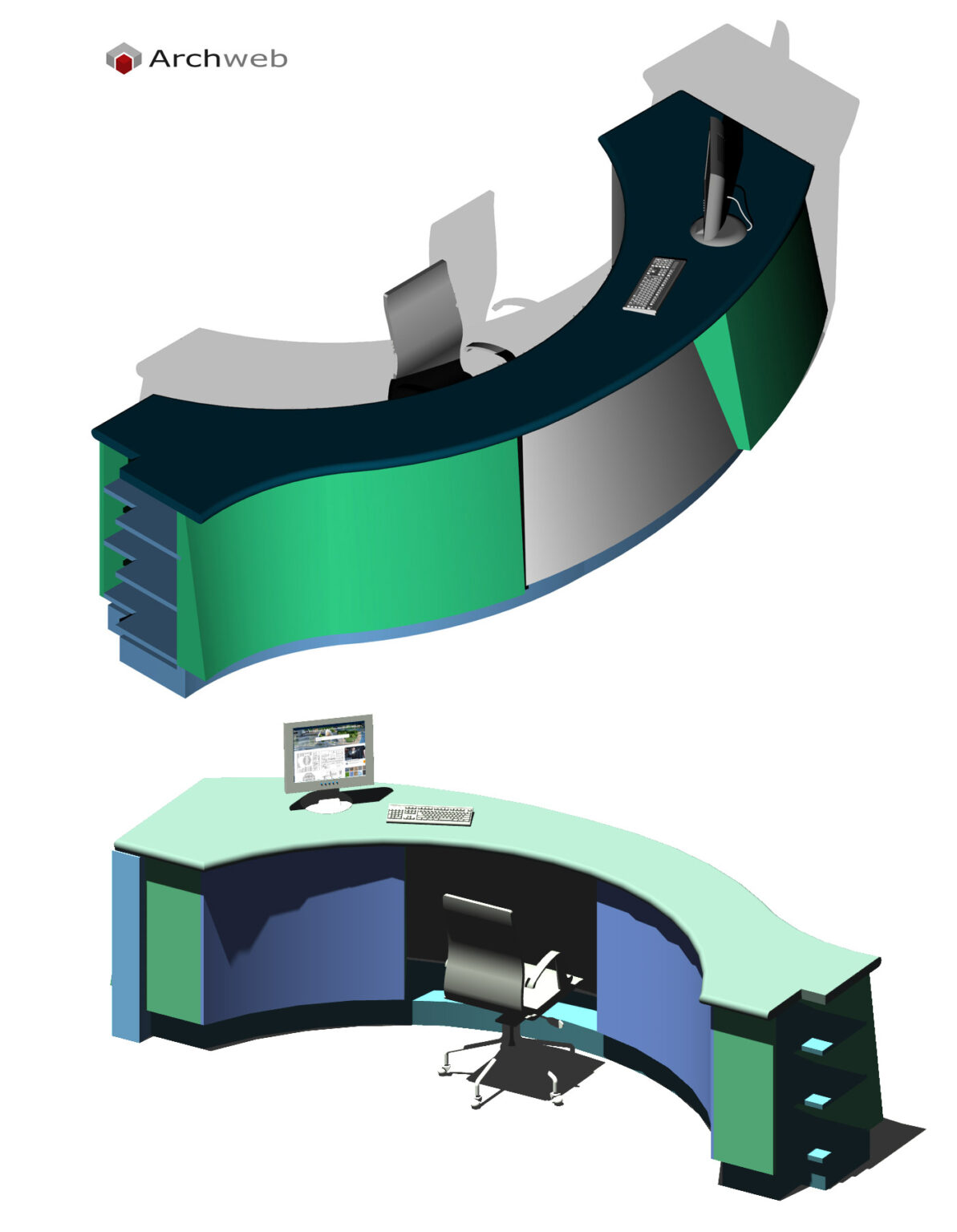 Reception 3D 04 - Archweb dwg