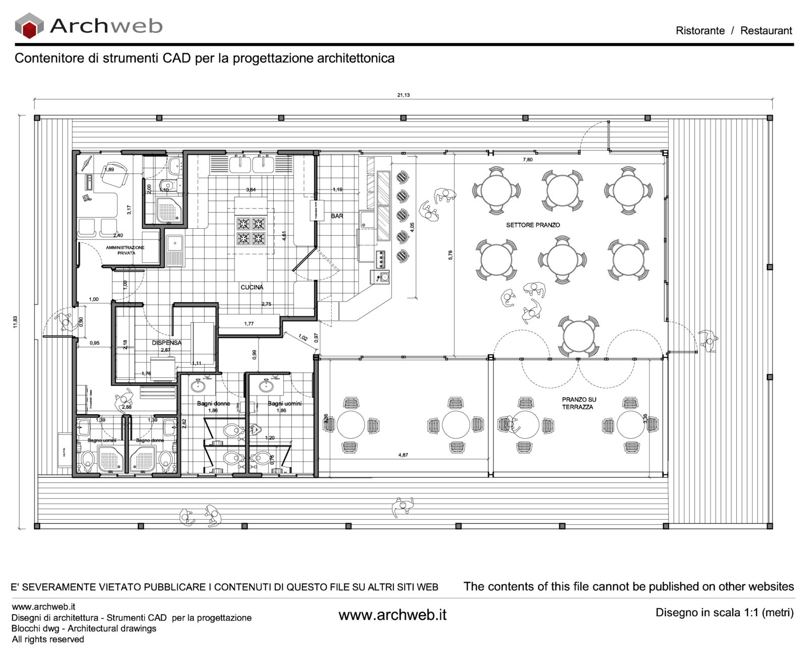 Restaurant - 05 - Archweb dwg