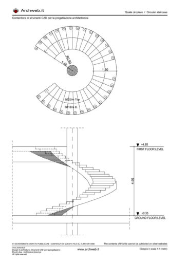 Scala circolare 02 - Archweb dwg