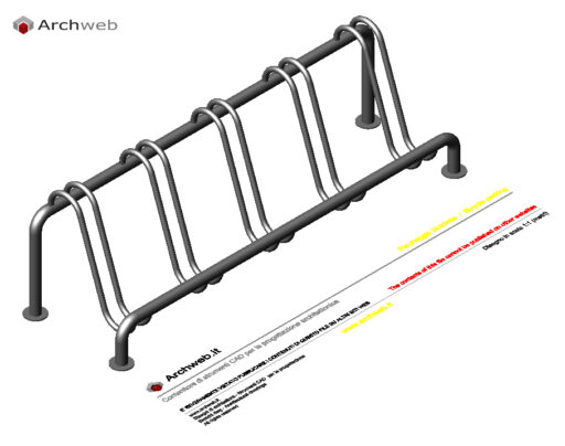 Sosta bici 3D 01 - Archweb dwg