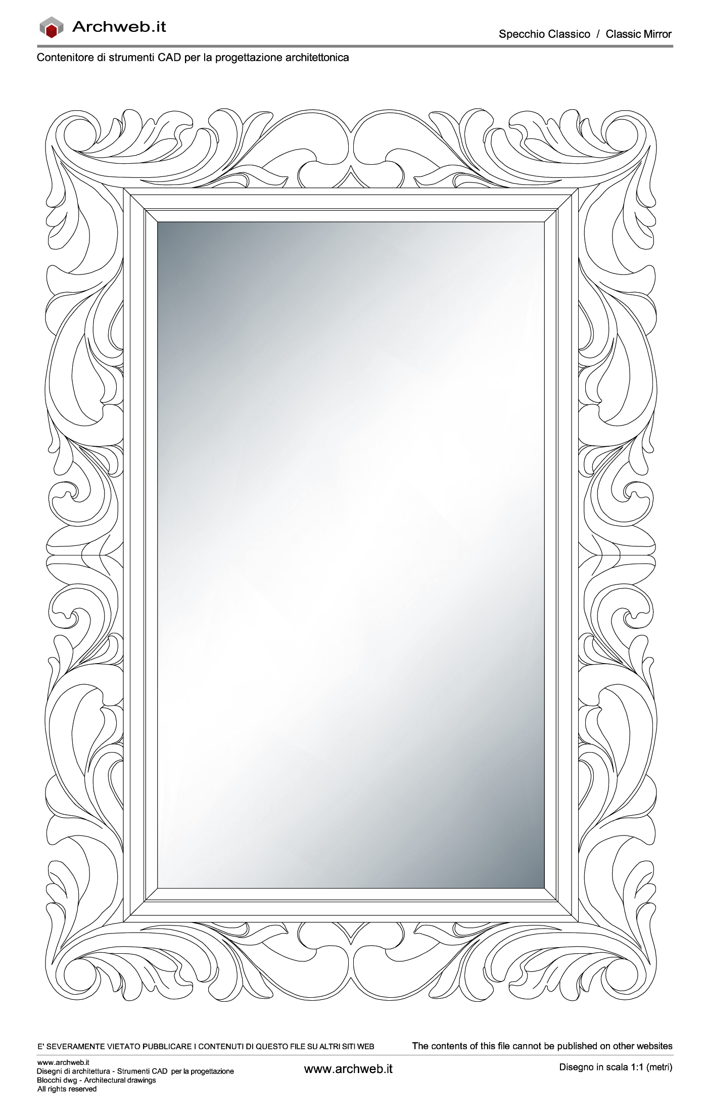 Classic Mirror 05 - Archweb dwg