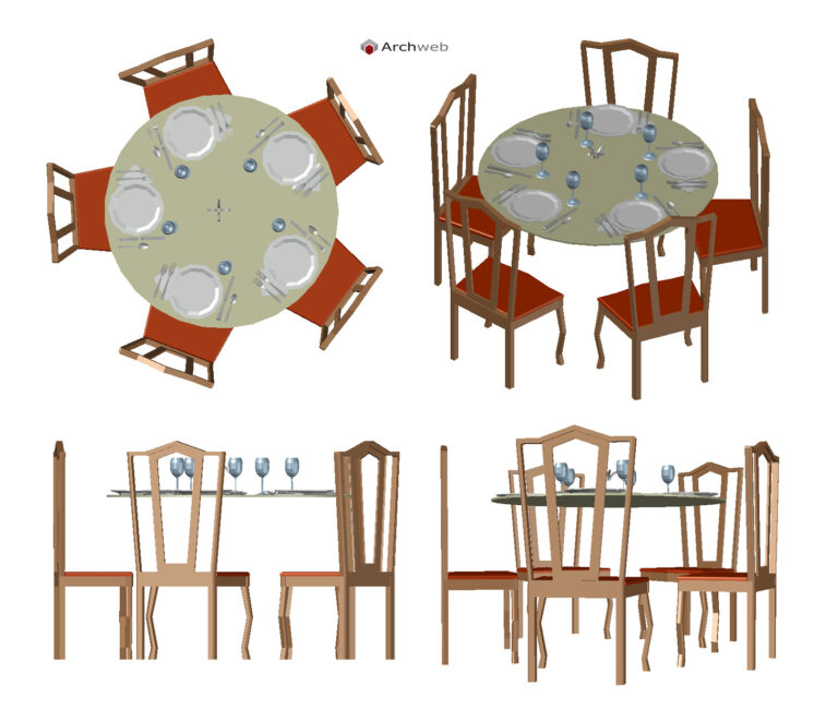 3D-Tabelle 01 - Archweb dwg