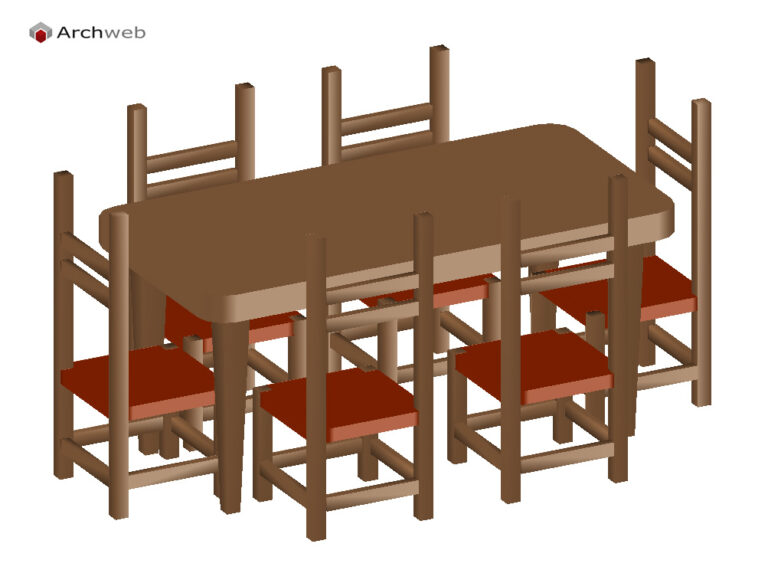Tavolo 3D 16 - Archweb dwg