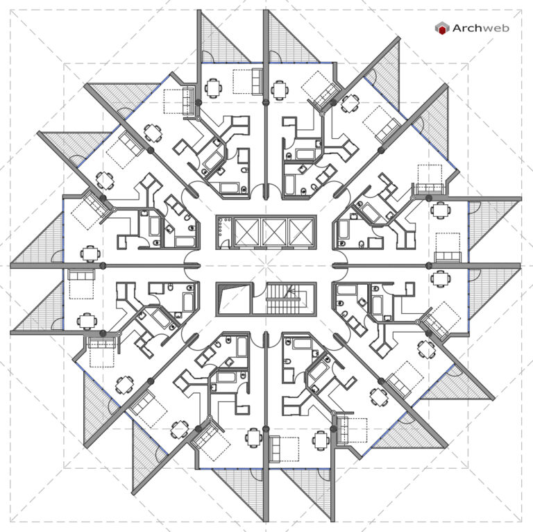 Torre residenziale 11 - Archweb dwg