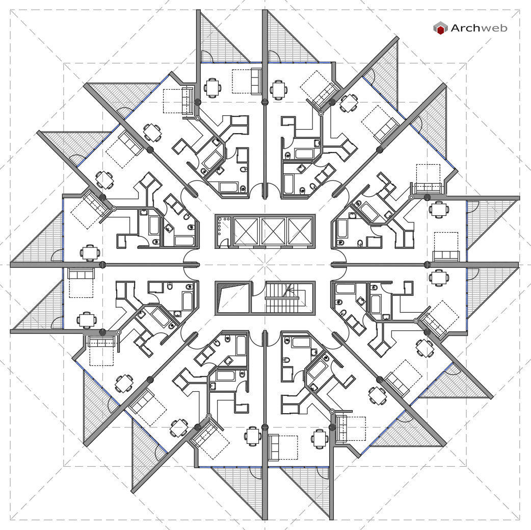 Torre Residencial 11 - Archweb dwg