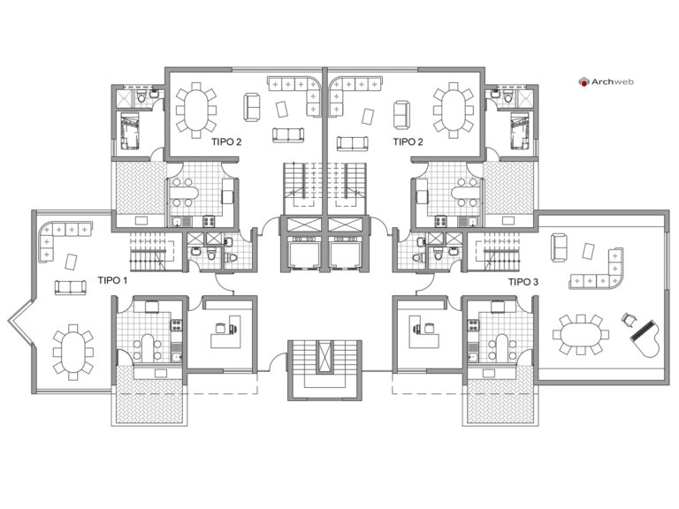Torre residenziale 02 - Archweb dwg