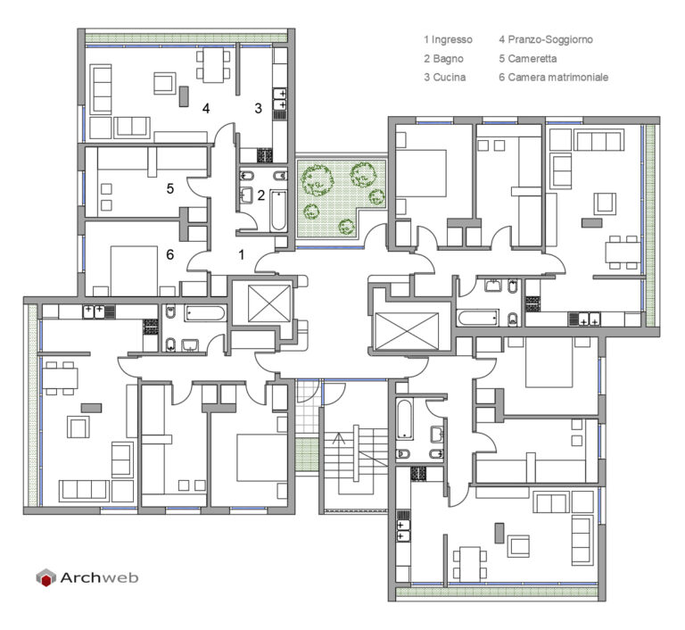 Torre residenziale 04 - Archweb dwg
