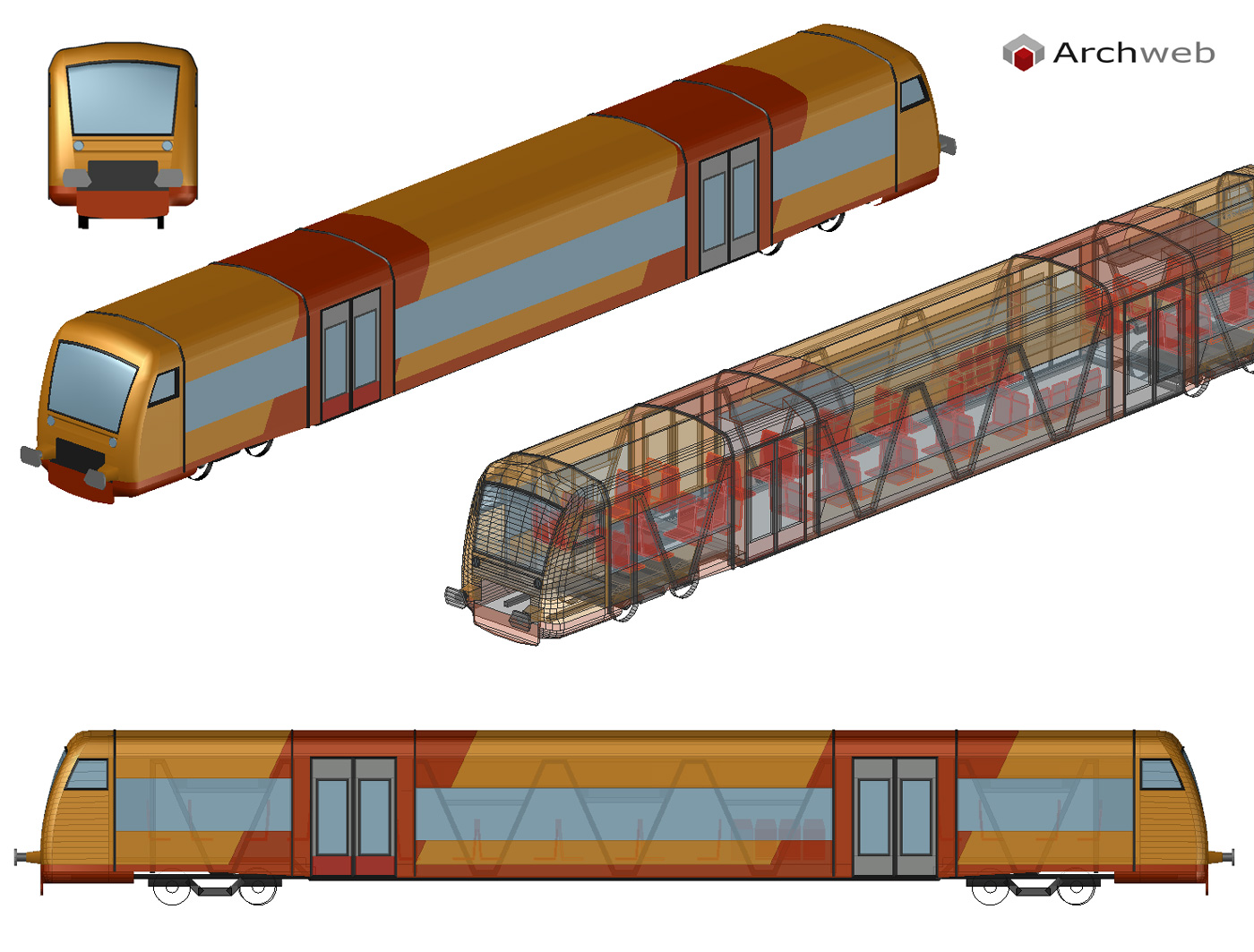 Tram 3D - Archweb dwg