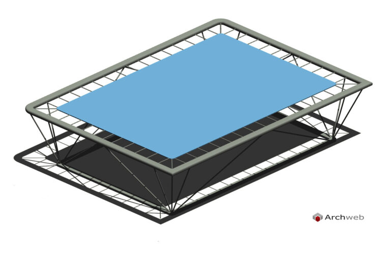 Trampoline 3D - Archweb dwg