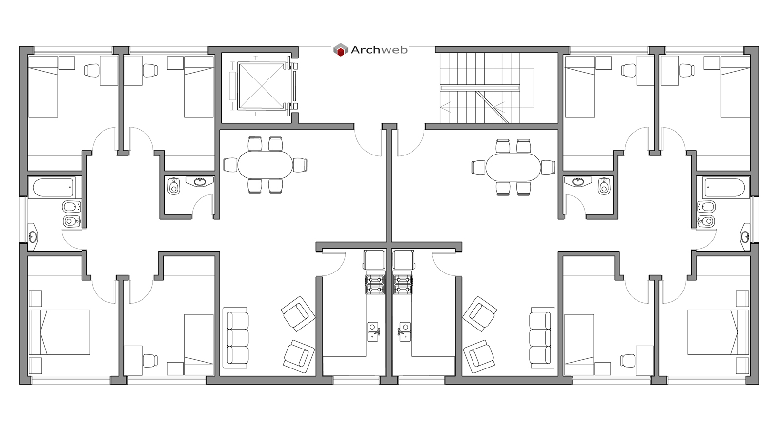 Student accommodation 06 - Archweb dwg