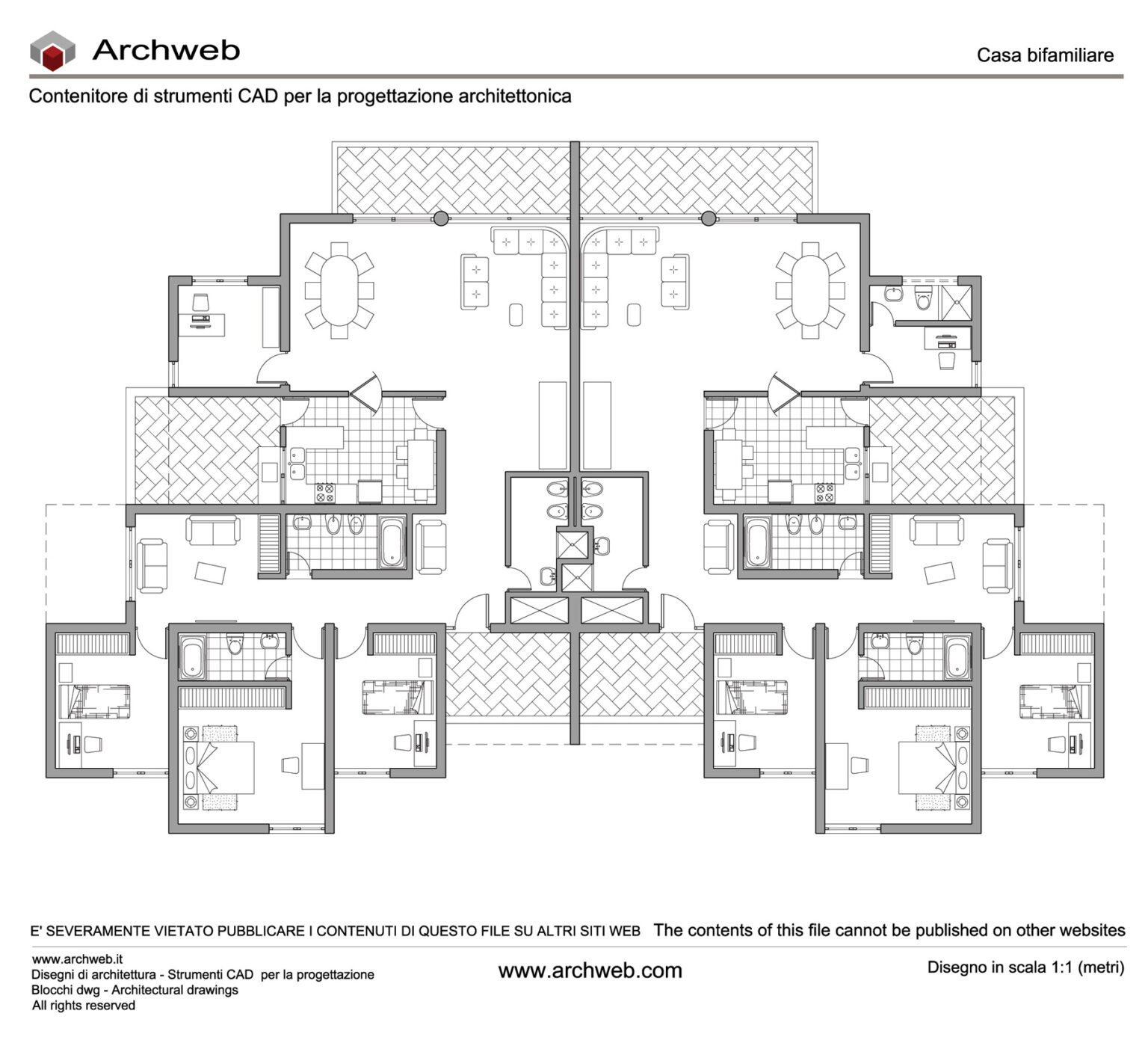Casa adosada 6 - Archweb dwg