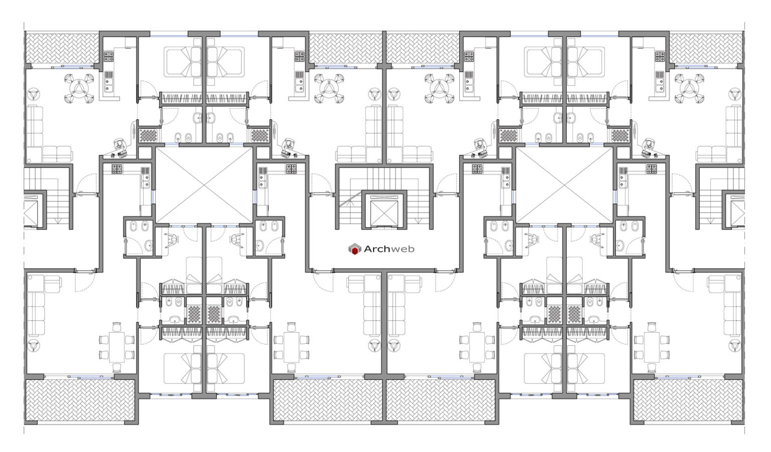 House in line 13 - Archweb dwg