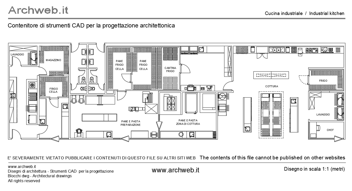 Industrial kitchen - Archweb dwg