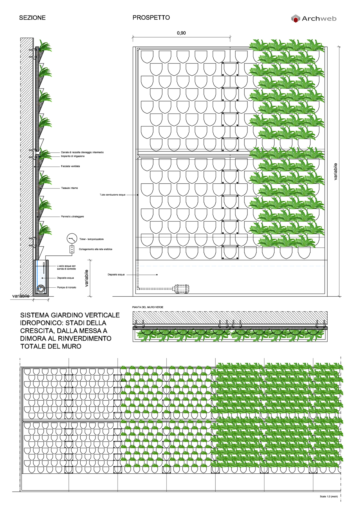 Hydroponic Vertical Garden - Archweb dwg
