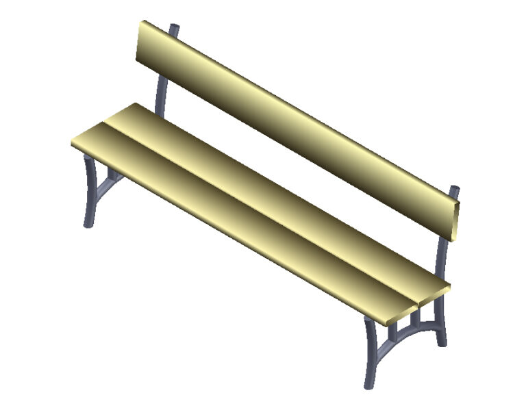 Bench 3D 07 - Archweb dwg