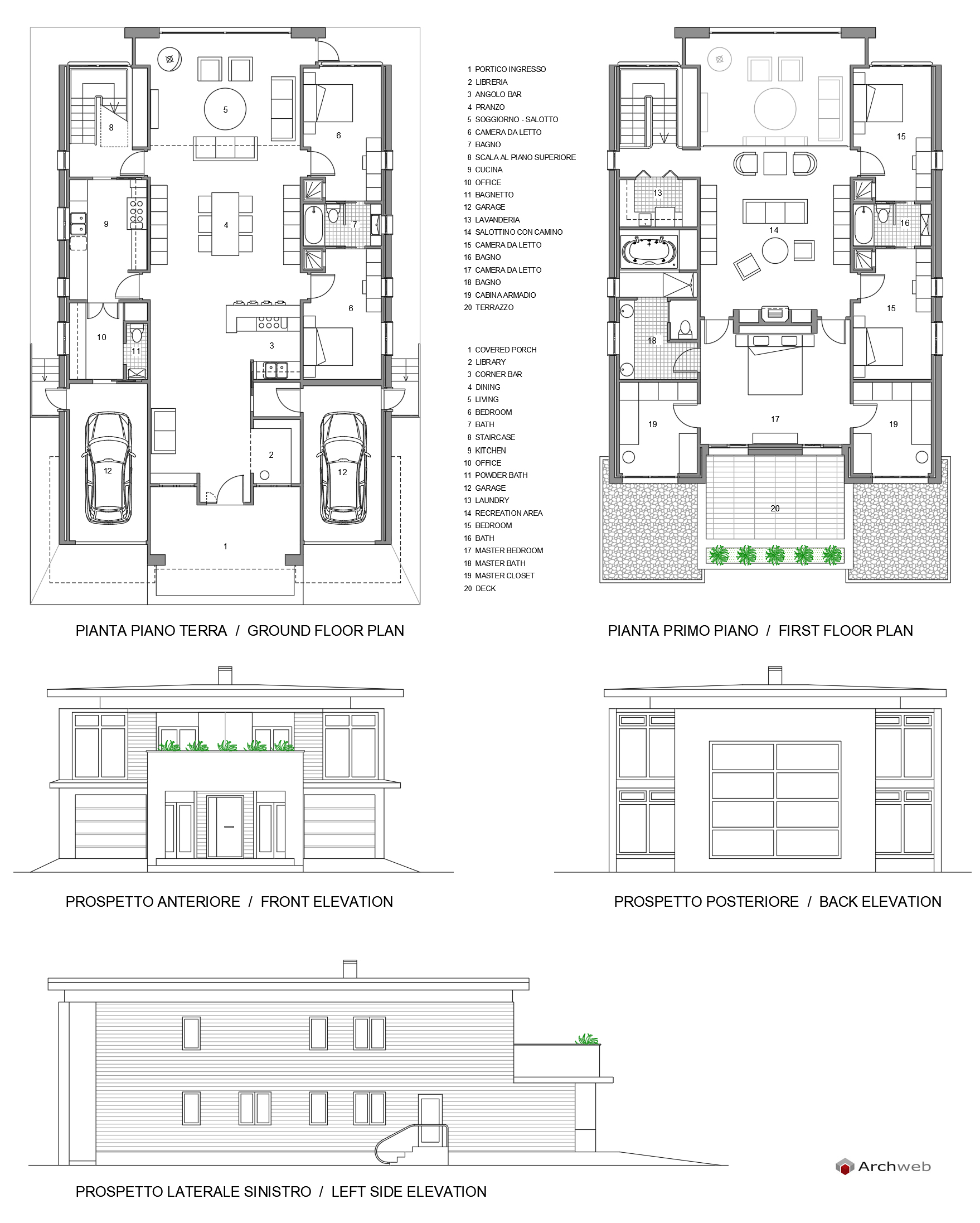Single-family house project scheme - 7 - Archweb