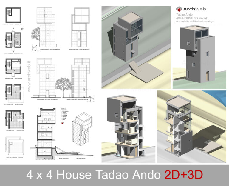 4 x 4 house 2D + 3D - Archweb