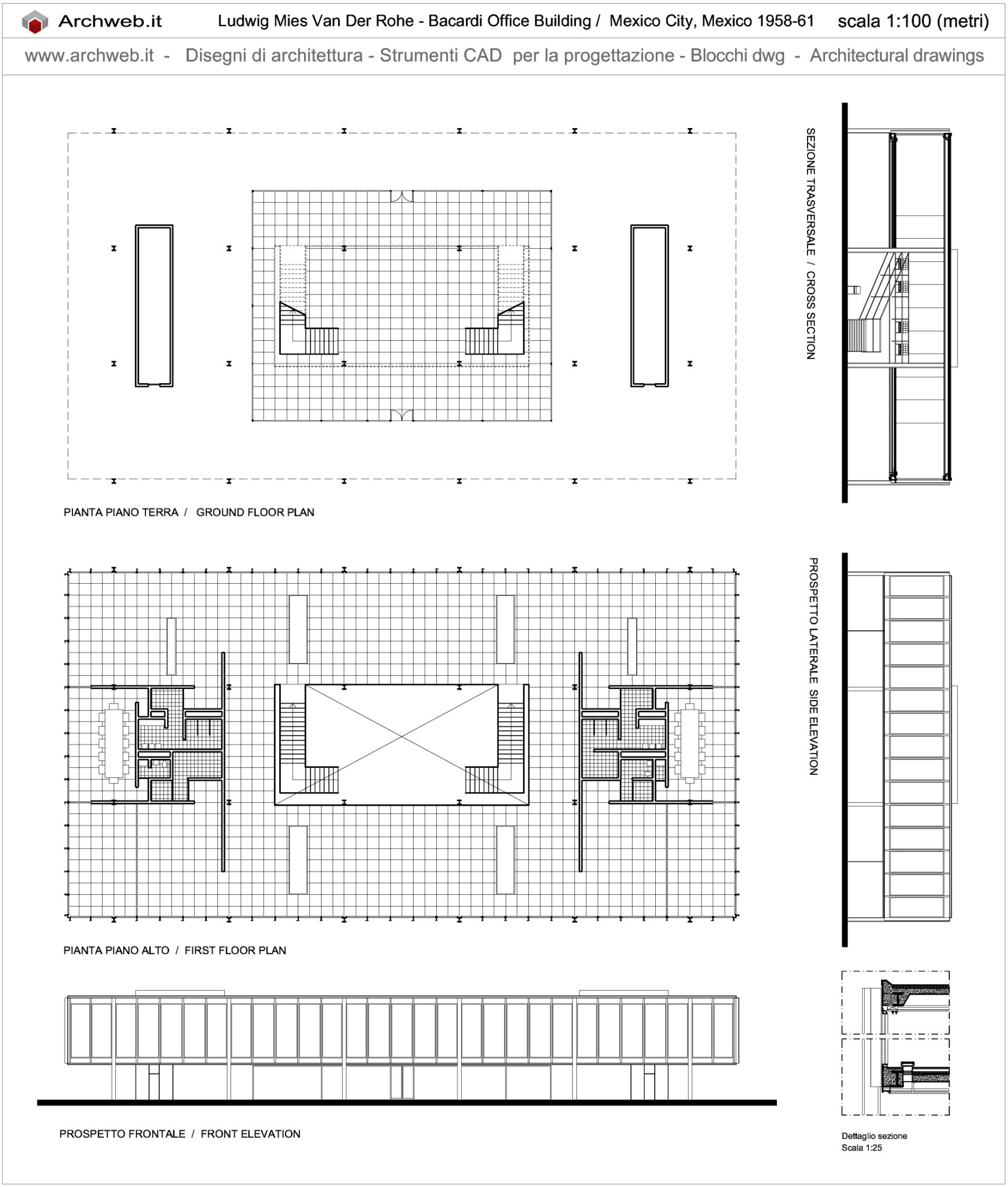 Edificio de oficinas Bacardi en la Ciudad de México (2D) - Archweb