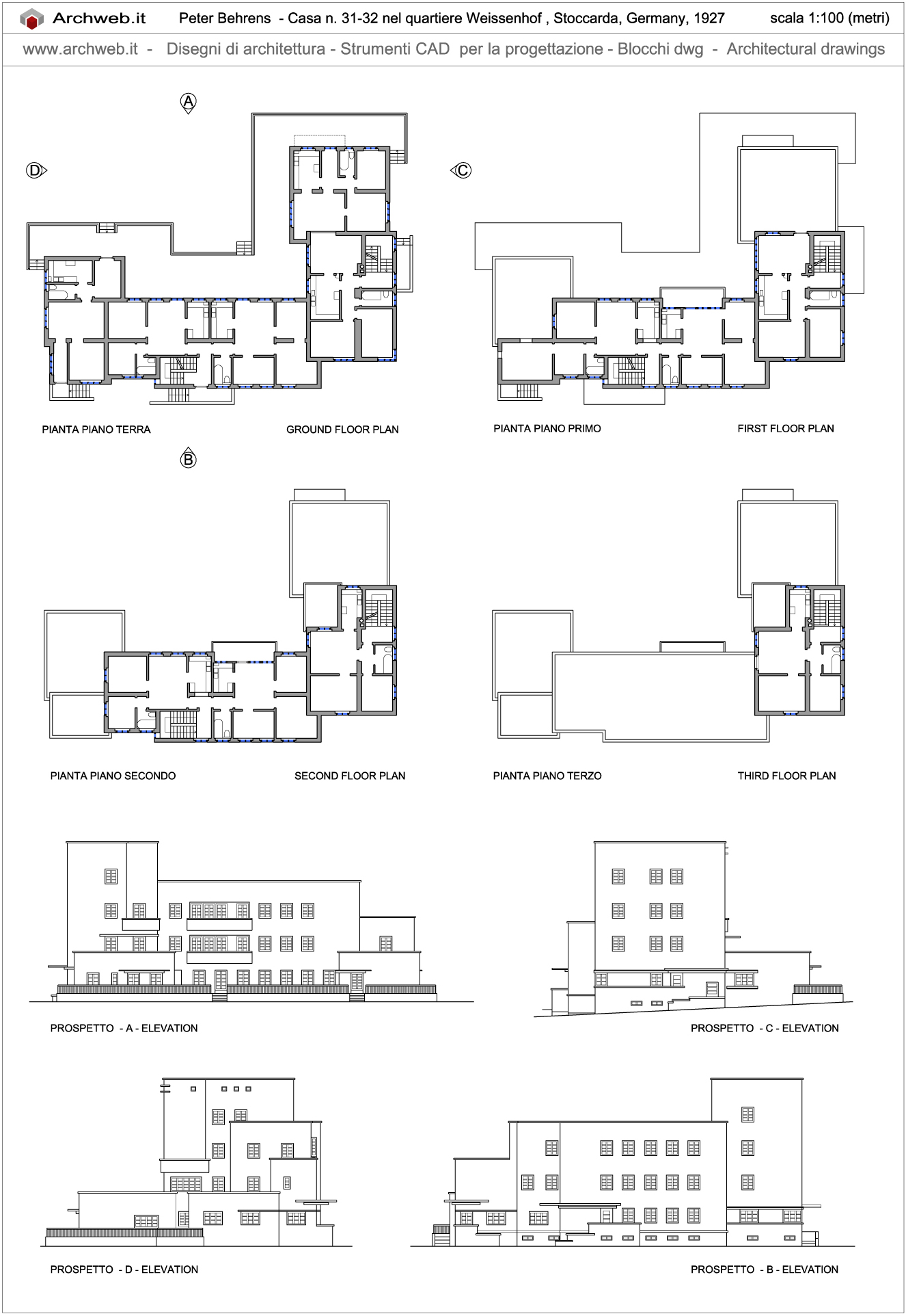 Numéro de maison 31-32 au Weissenhof - Archweb