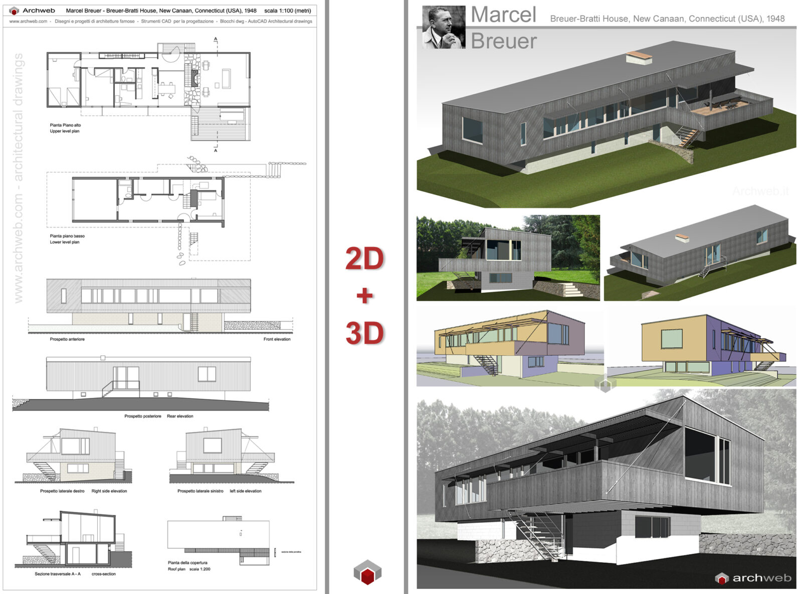 Breuer house I - 1948 (2D + 3D) - Archweb