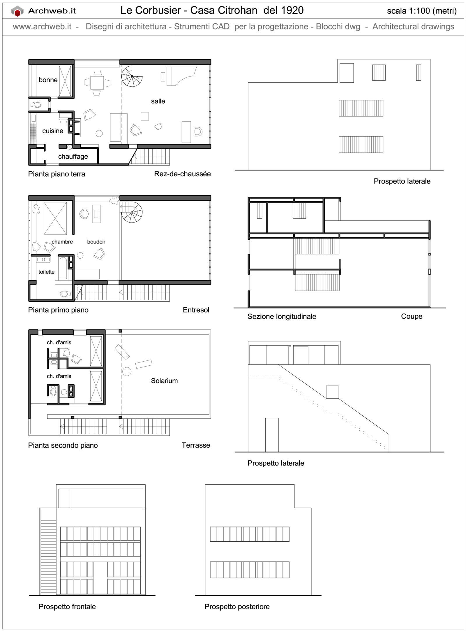 Maison Citrohan (1920) 2D - Archweb