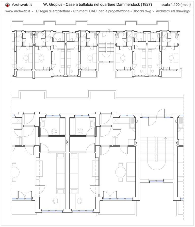 Case a ballatoio nel quartiere Dammerstock - Archweb
