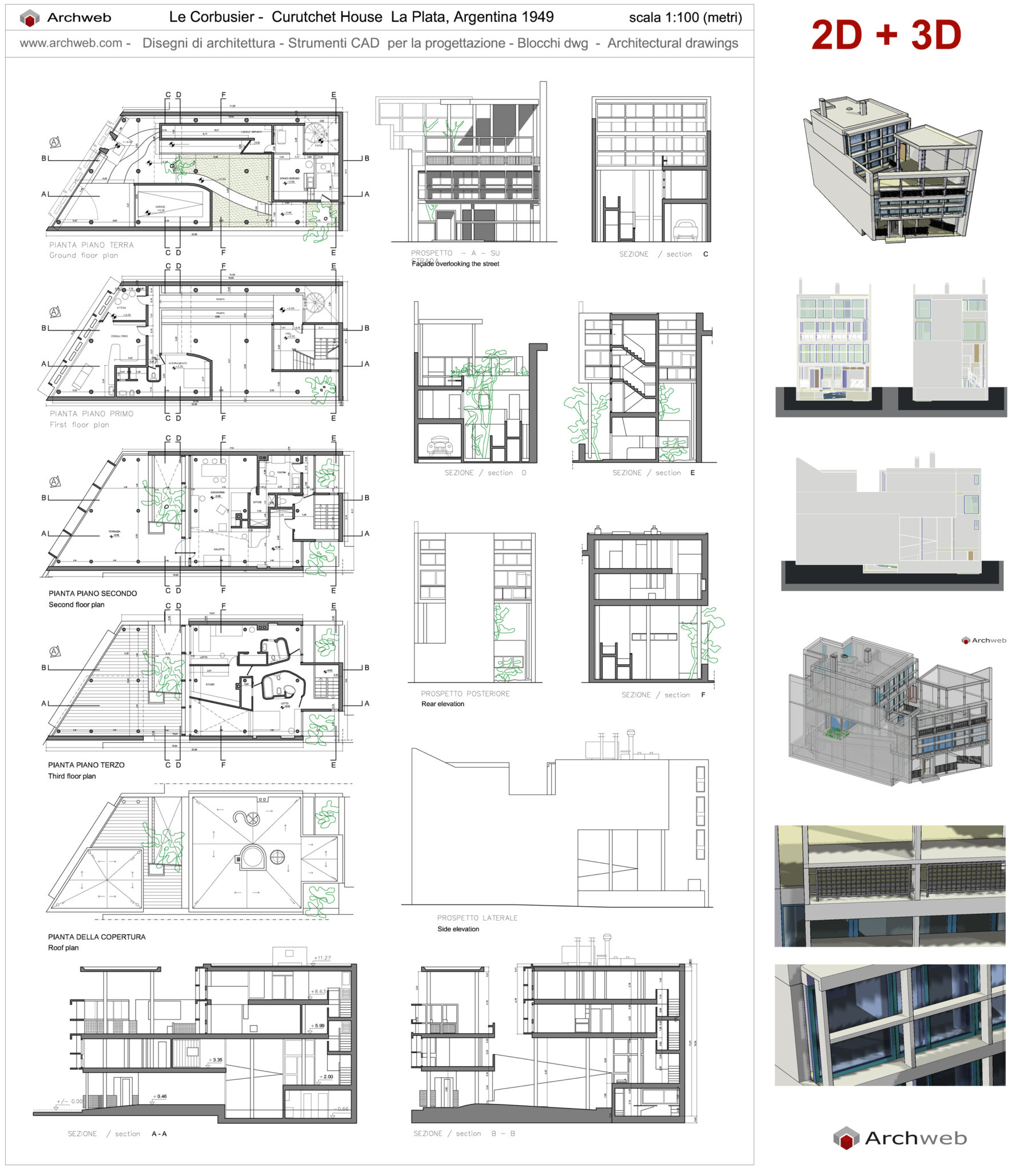 Curutchet House 2D+3D - Archweb