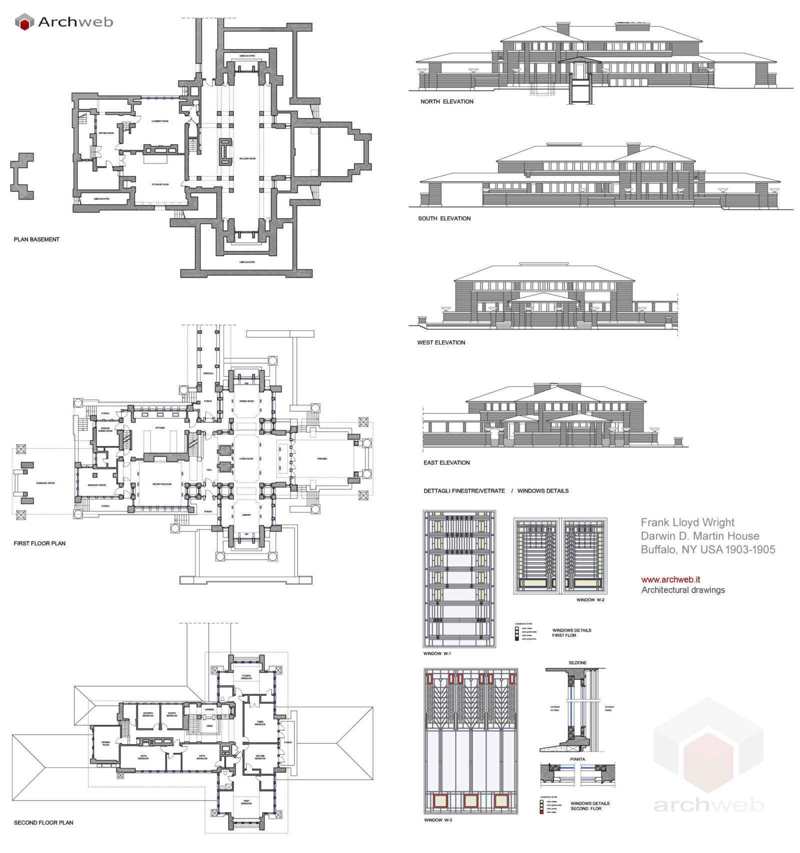 Darwin D. Martin House + dettagli finestre - Archweb