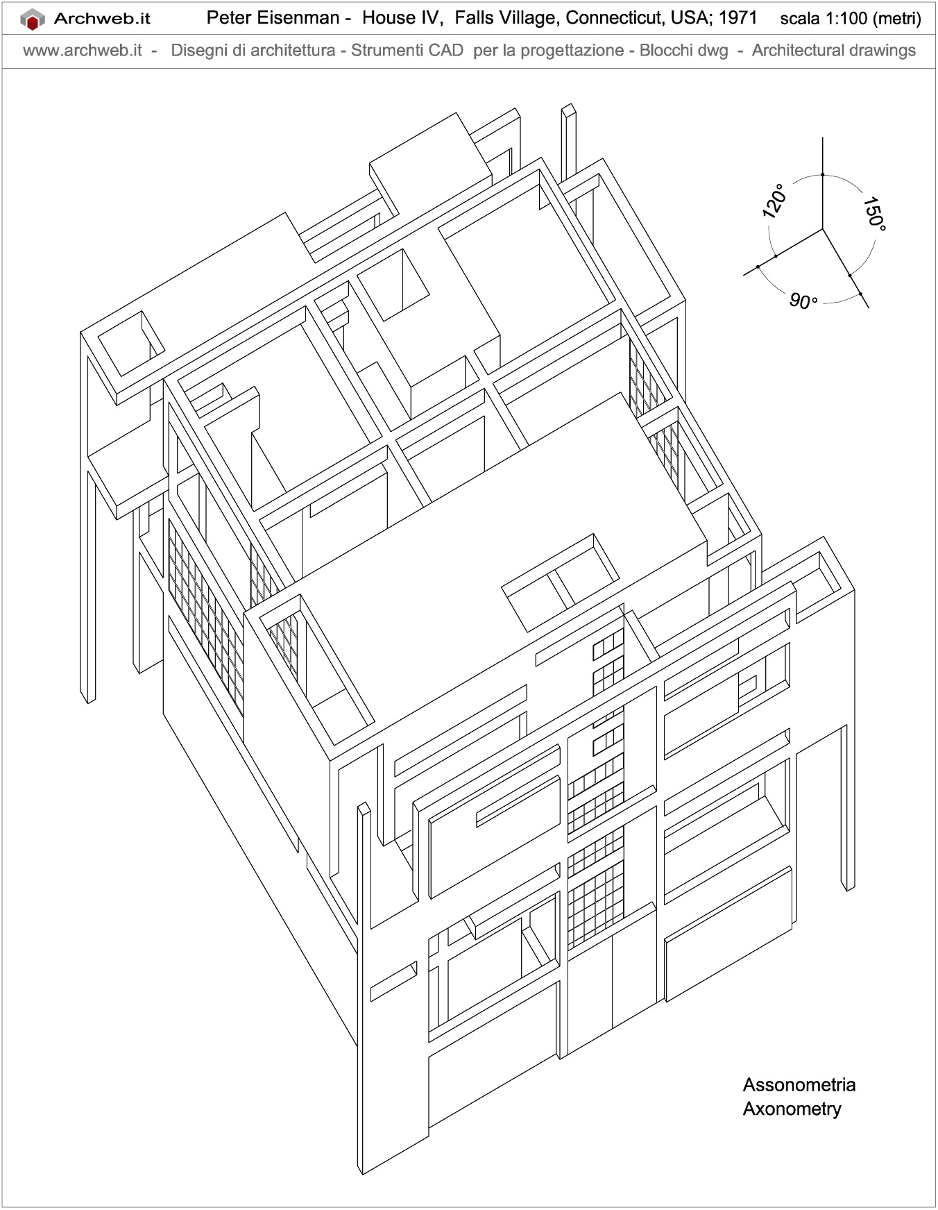 House IV Assonometria - Archweb