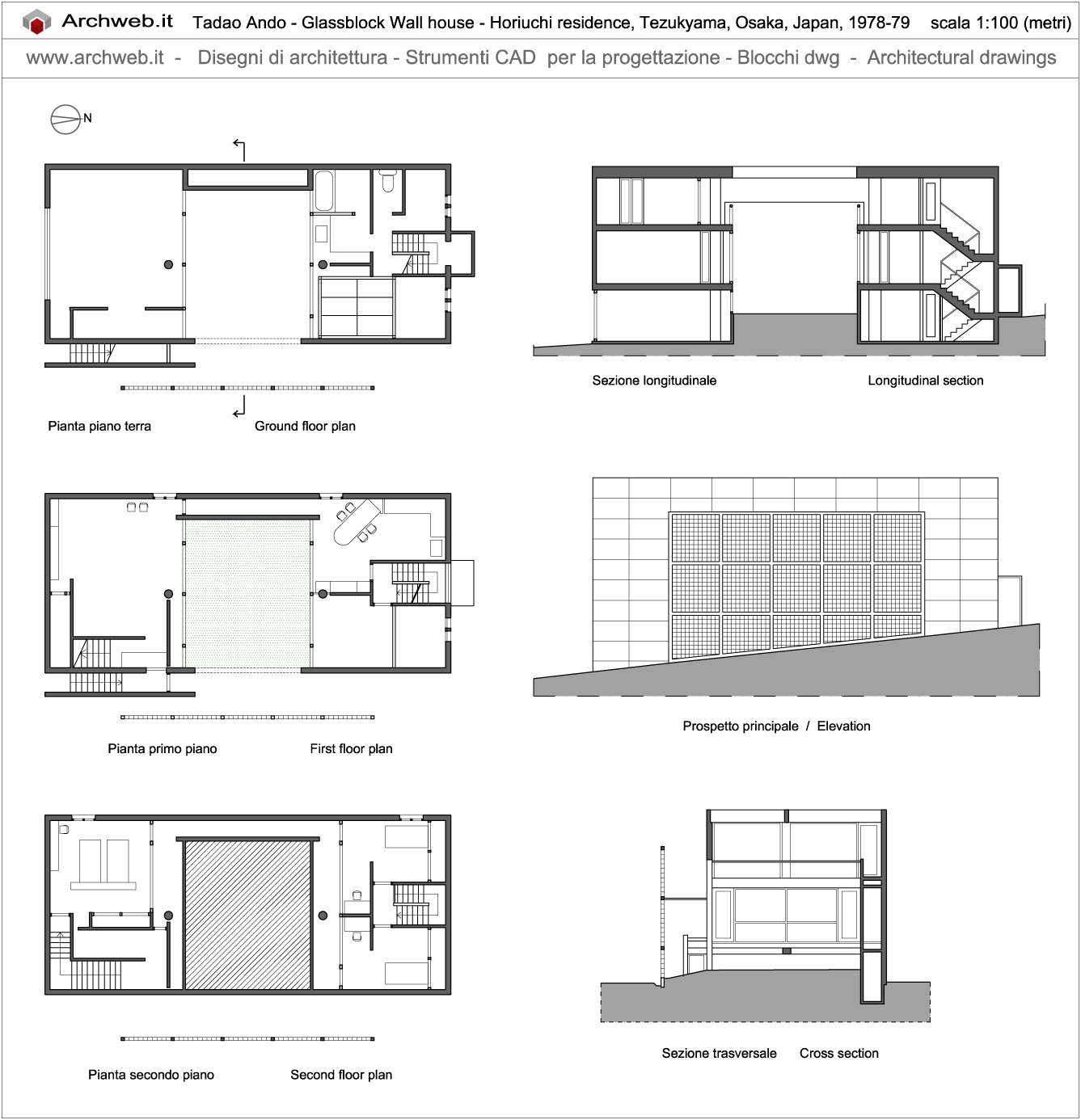 Horiuchi House - Glass Block Wall - Archweb