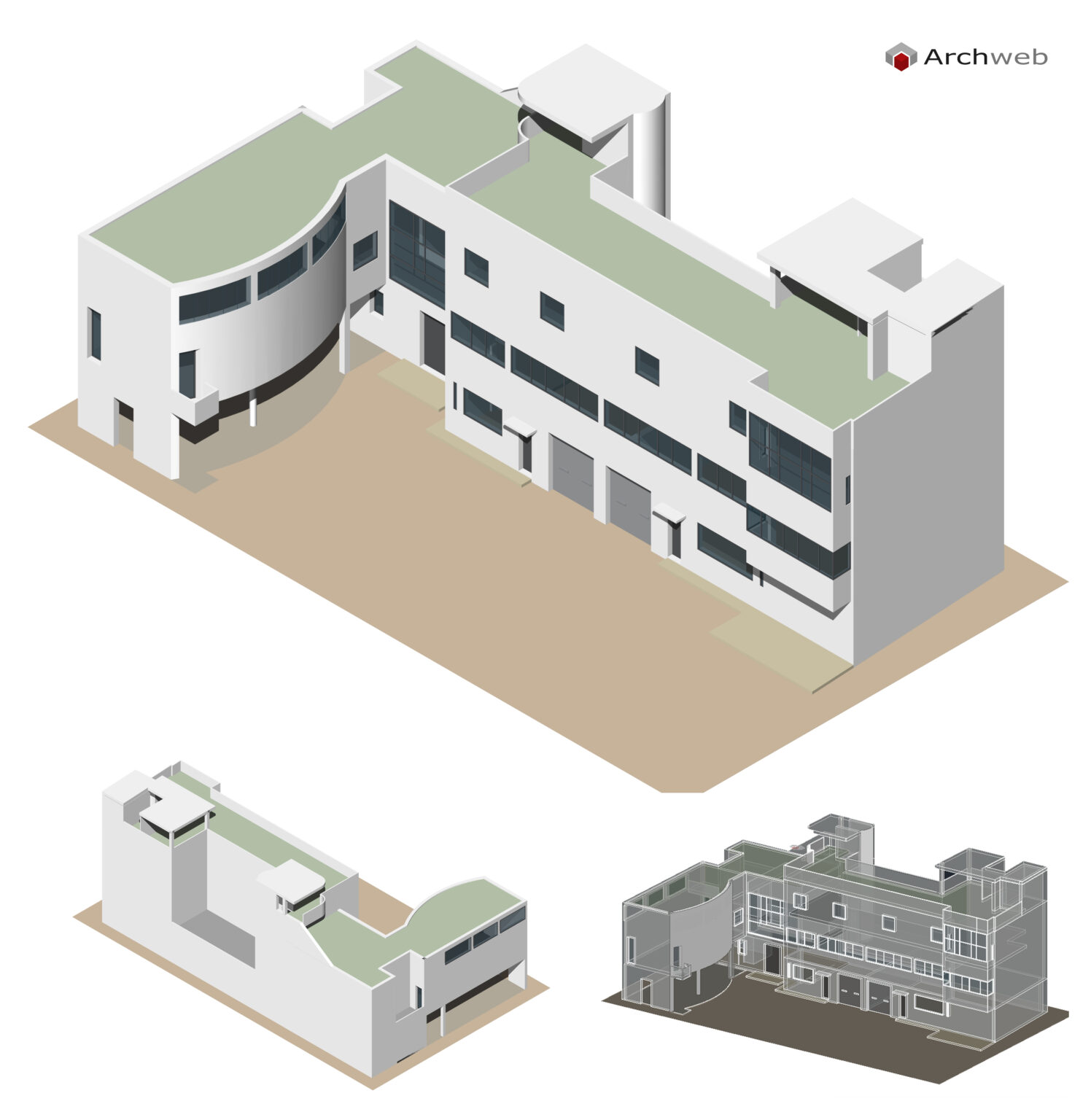Maison La Roche - Jeanneret 3D - Archweb