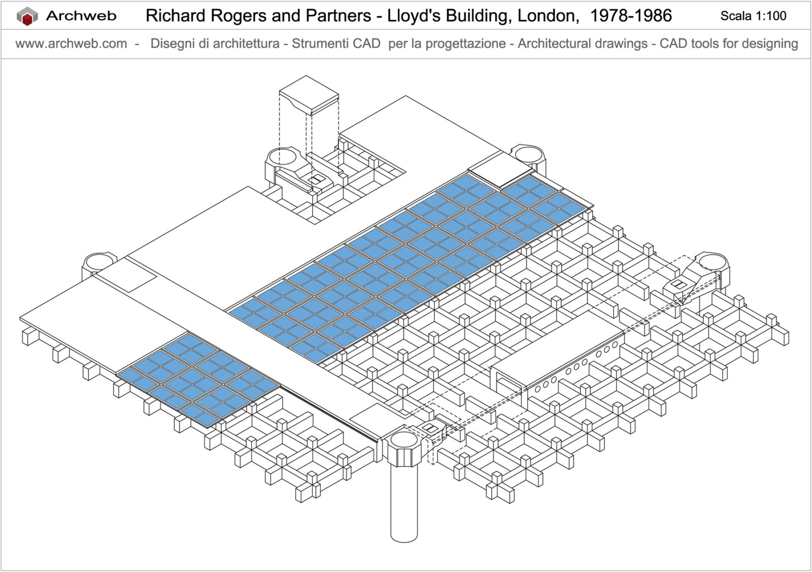 Lloyd's Building (Axonometric Floor Plan) - Archweb