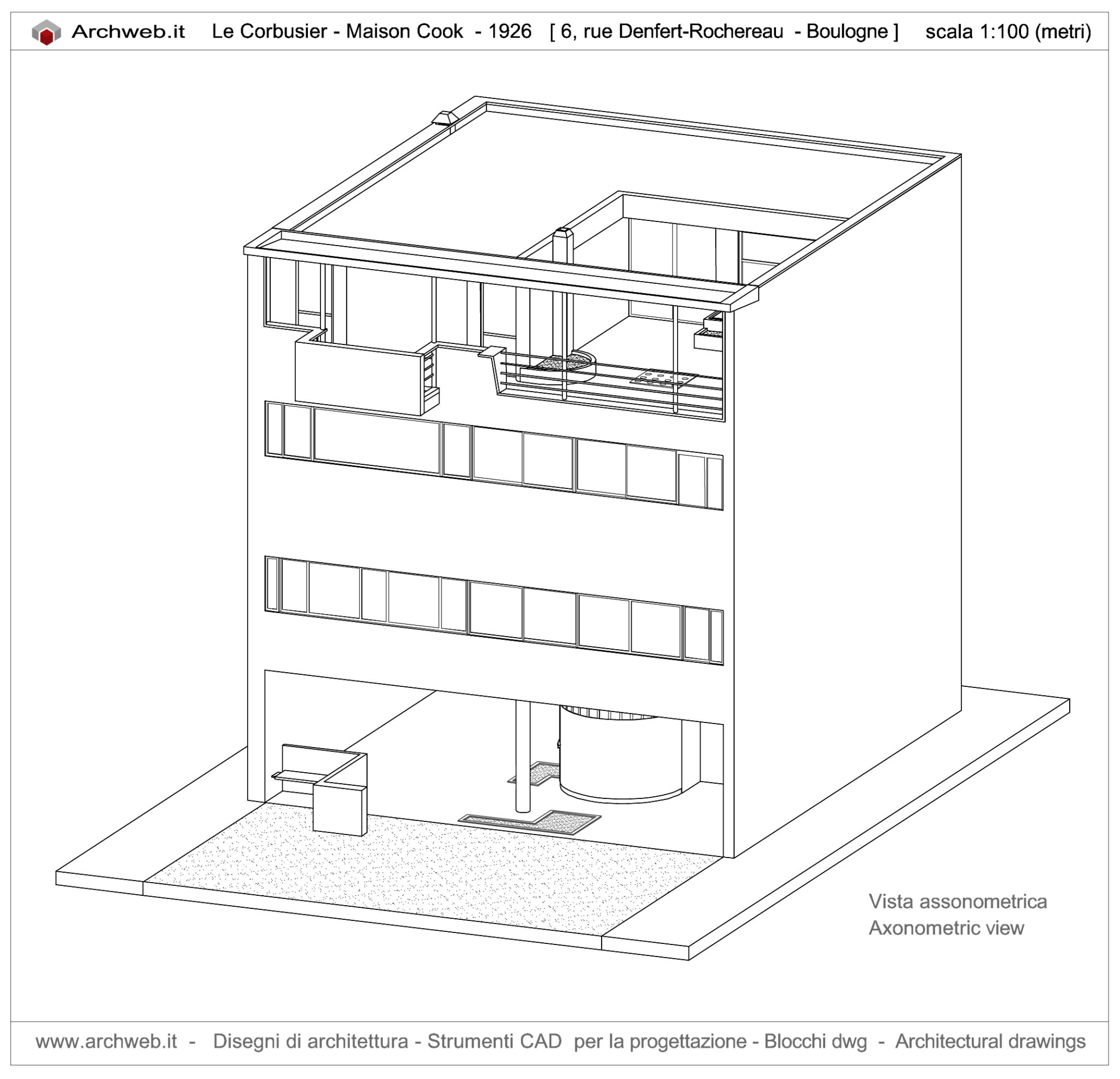 Maison Cook - Assonometria - Archweb