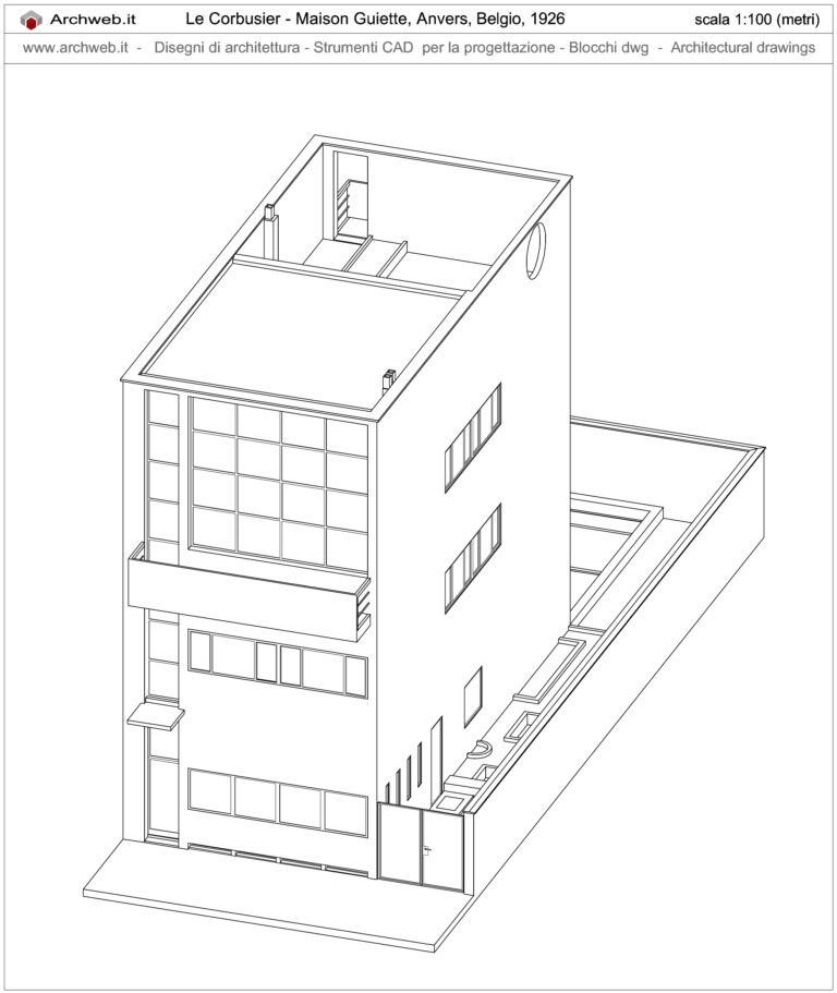 Maison Guiette - Axonometry - Archweb