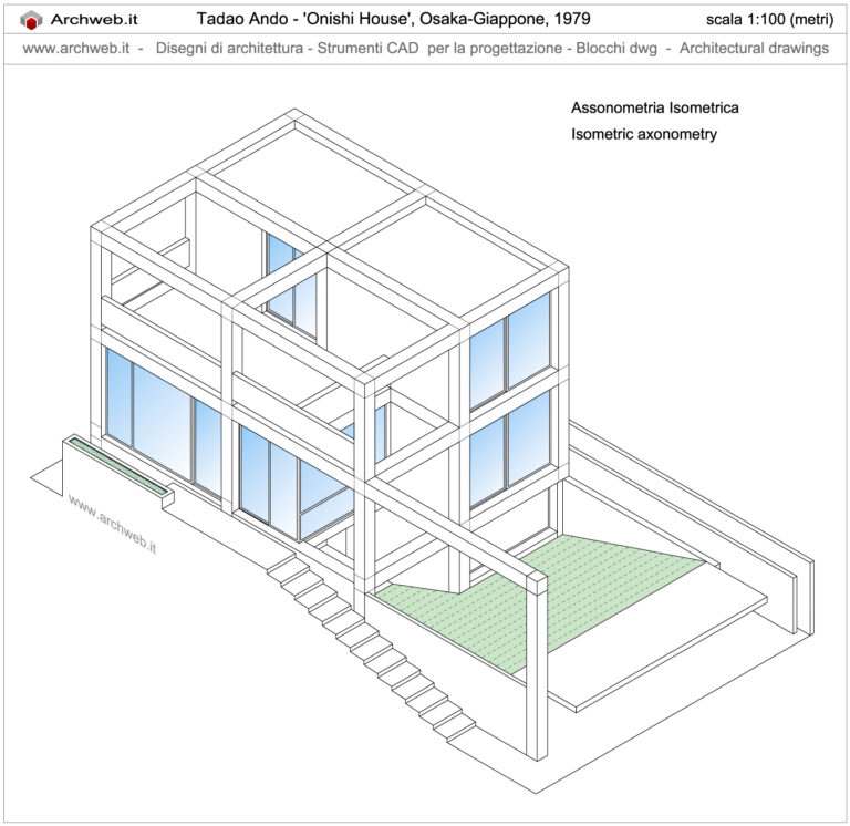Onishi House (axonometry) - Archweb